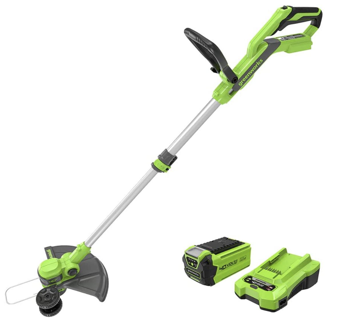 GREENWORKS STRING TRIMMER 40V 33cm g40lt33k2 (with 2Ah battery and charger)